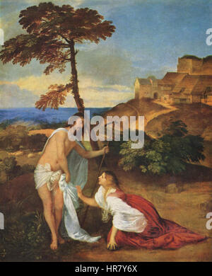 Titian - Christus und Maria Magdalena Noli me tangere Stock Photo - Alamy