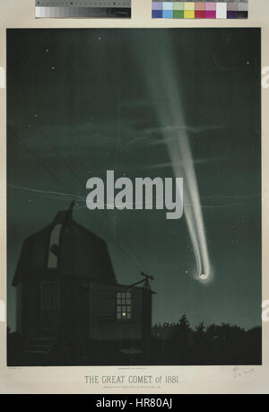 Trouvelot - The Great Comet of 1881 Stock Photo - Alamy