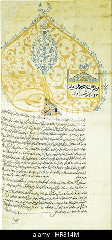 Unknown scribe - Ferman (imperial decree) of Sultan Mehmed II (r. 1451 ...