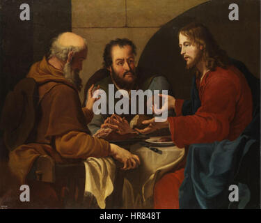 This 17th-century Italian painting depicts the biblical scene of the ...