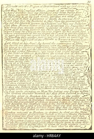 'Jerusalem, Plate 30' by William Blake is an illustration from his ...