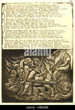 William Blake - Jerusalem, Plate 41, Bath who is Legions Stock Photo ...