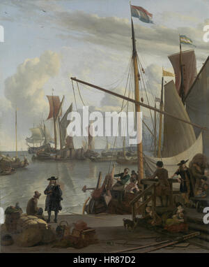 View from the IJ River of Amsterdam, with, from left to right, the ...