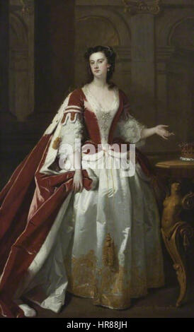 Vanderbank - Grace Carteret, Countess of Dysart Stock Photo - Alamy