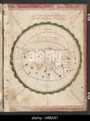 A detailed medieval map of the world as it was known. Dated 14th ...