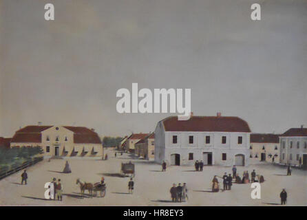 Varbergs torg 1859 Stock Photo - Alamy