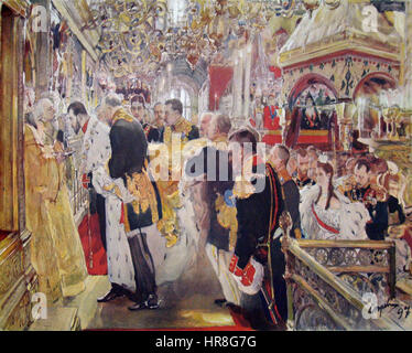 This painting depicts Tsar Nicholas II of Russia, the last Emperor of ...