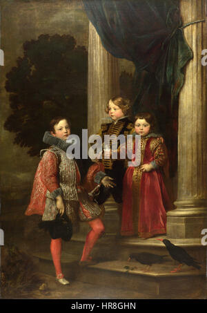 This portrait by Anthony van Dyck features Anna van Craesbecke ...