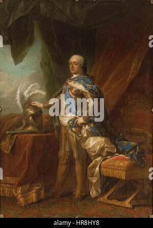 A historical portrait of Louis XV, King of France, reigning from 1715 ...