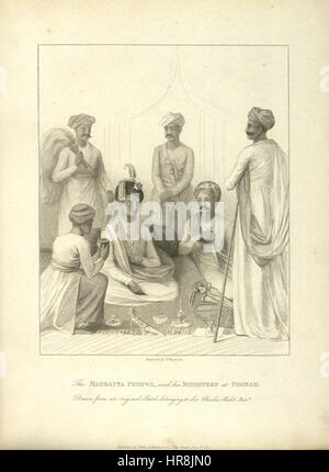 The Mahratta Peshwa and his Ministers, at Poonah Stock Photo - Alamy