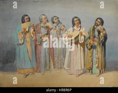 Taraf of Ochi-Albi, 1860, Szatmary Stock Photo - Alamy