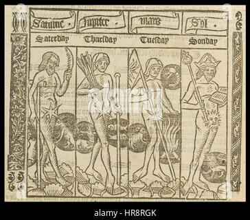 The personification of the 7 planets Stock Photo - Alamy