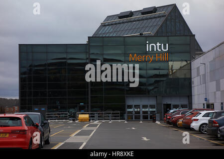 Intu and Merry Hill sign on Building. Merry Hill shopping centre Dudley ...