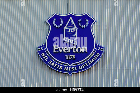 Everton Football Club Crest Stock Photo - Alamy