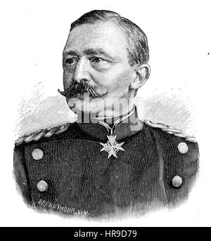 Hugo Moritz Anton Heinrich Freiherr von Obernitz, 1819 - 1901, war ein ...