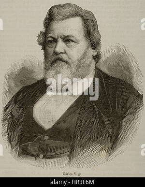 Karl Vogt (1817-1895). German scientist, philosopher and politician ...