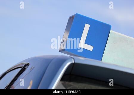 Dutch driving school car sign Stock Photo - Alamy