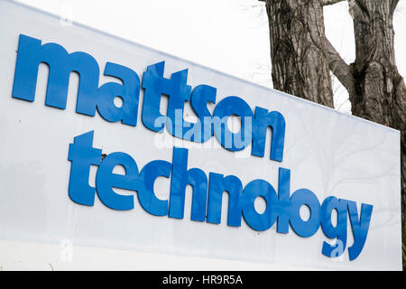 A logo sign outside of the headquarters of Mattson Technology in ...