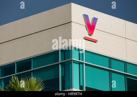A logo sign outside of the headquarters of Verily Life Sciences in ...