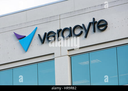 A logo sign outside of the headquarters of Veracyte in South San ...