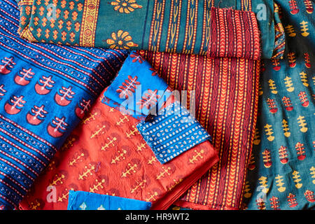 India, Rajasthan, Balotra, block printing textile Stock Photo - Alamy