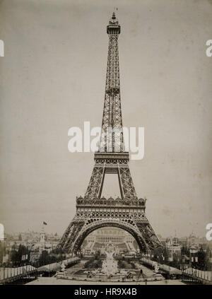 The Eiffel Tower during the 1889 Exposition Universelle (World’s Fair ...