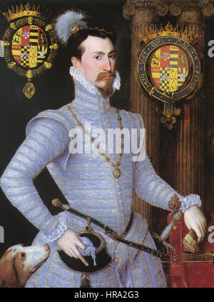 Robert Dudley, 1st Earl of Leicester (1532-1588), portrait painting in ...