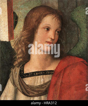 Raffaello Angelo 1 (frammento pala Baronci Stock Photo - Alamy