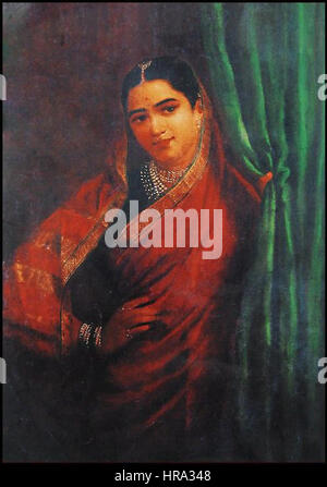 Raja Ravi Varma, Maharashtrian Beauty Stock Photo - Alamy