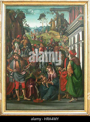 Signorelli, adorazione dei magi, louvre 01 Stock Photo - Alamy