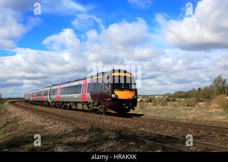 Cross Country Turbostar 170398 passing an unmanned level crossing ...