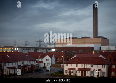 Littlebrook power station and Queen Elizabeth Bridge, Erith, Kent ...