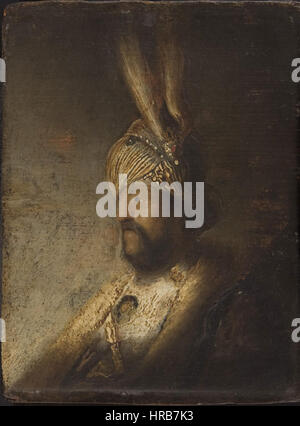 Rembrandt - Bust of a Man in a Turban - Cat473 Stock Photo - Alamy