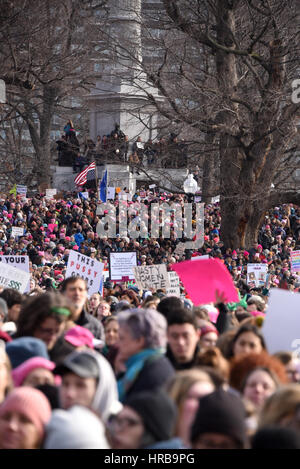 Boston Women's March for America Stock Photo - Alamy