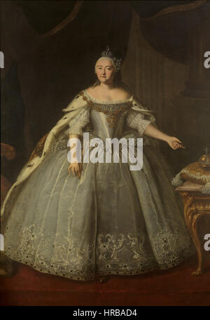 Portrait of Empress Elizaveta Petrovna by Ivan Vishnyakov Stock Photo ...