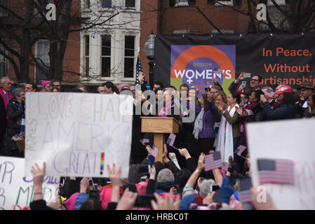Boston Women's March for America Stock Photo - Alamy