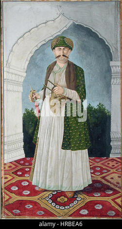 This historical painting of Shuja ud Daula, a prominent ruler in the ...