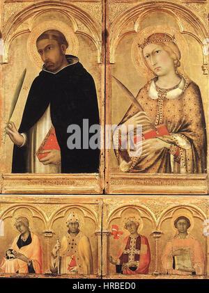 Simone Martini - Polyptych of Santa Caterina (Pisa Polyptych ...