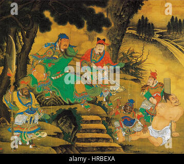 Shang Xi, Guan Yu Captures General Pang De Stock Photo - Alamy