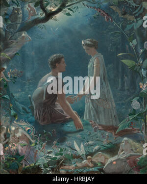 Simmons Hermia and Lysander. A Midsummer Night's Dream Stock Photo - Alamy
