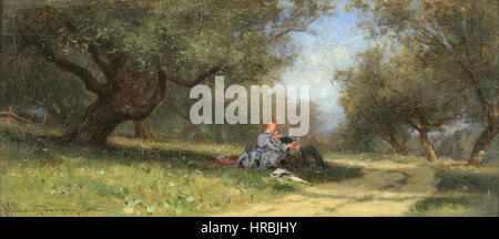 Alfred Wordsworth Thompson - Country Couple Stock Photo - Alamy