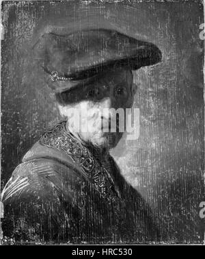 Rembrandt - Portrait of the Artist - Fogg Stock Photo - Alamy