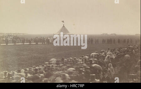 Queen Victoria firing the first shot, Wimbledon Stock Photo - Alamy