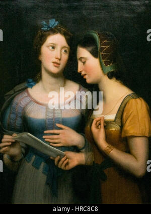 17th century Singing Lesson Stock Photo - Alamy