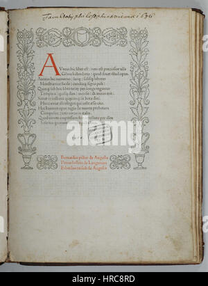 Ratdolt Kalendarius 1476 Stock Photo - Alamy