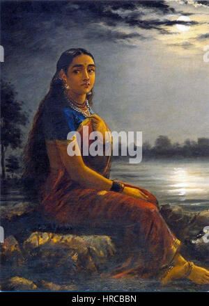 Raja Ravi Varma, Lady in Her Dressing Room (1873 Stock Photo - Alamy