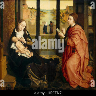 Rogier van der Weyden - St Columba Altarpiece (detail) - WGA25662 Stock ...