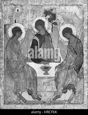 Rublev Trinity grayscale Stock Photo - Alamy