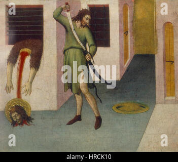 Beheading of St John the Baptist - by Sano Di Pietro Stock Photo - Alamy