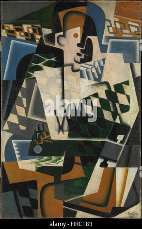 Juan Gris Harlequin with Guitar Stock Photo - Alamy